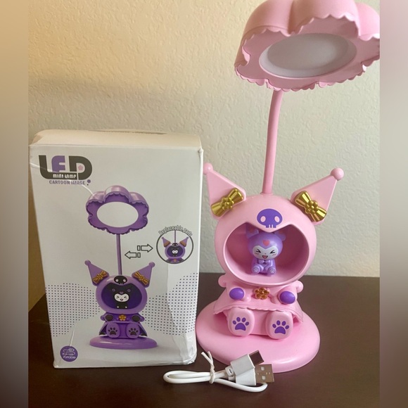 Other | Kawaii Kuromi My Melody Table Lamp With Pencil Sharpener | Poshmark